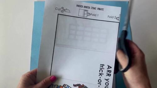 Knock Knock Halloween Jokes to Cut, Fold, & Read Craft Activity Kinder ...