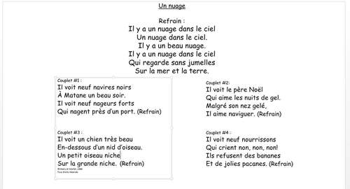 La chanson du N - Song - Audio File - Distance Learning | TPT