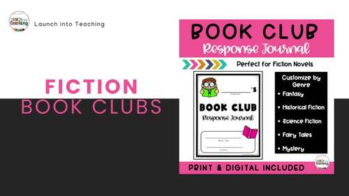 Fiction Book Clubs by Natalie Rance - Launch Into Teaching | TPT