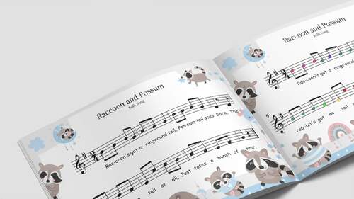 Raccoon and Possum - Folk Song | Boomwhackers & Recorder Sheet Music