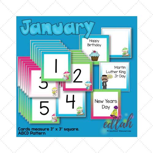 12 Month BUNDLED Set of Themed Calendar Pieces by Melissa Schaper