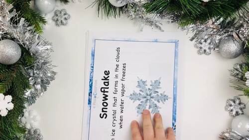 Winter Weather Snowflake Nonfiction Text Feature RI.2.5 2nd Grade ...