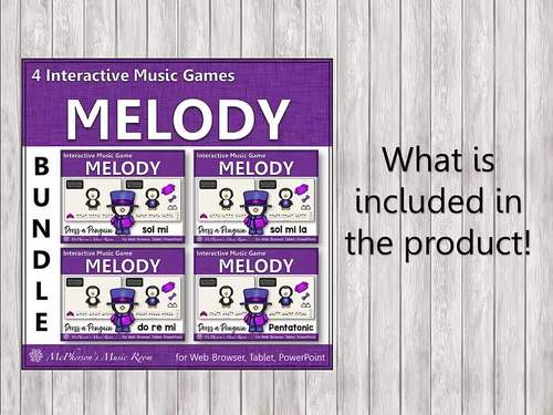 Solfege Winter Music Activities Interactive Melody Games Bundle Dress a ...