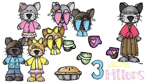 3 Little Kittens clip art, literature clip art, fairy tale clip art ...