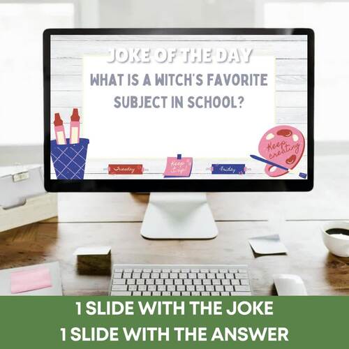 Back to school Joke of the Day Morning Meeting Activity Brain Break