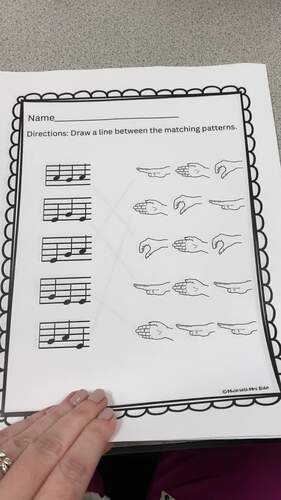 Music Matching Worksheet | Solfege | So Mi La by Music With Mrs Babic