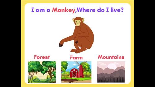 Where do I live? Printable & Digital Animal Habitats for kids with ...