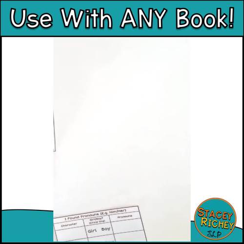 Open Ended Book Companion for Speech Therapy Task Box Size by Stacey ...