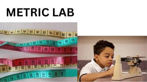 Metric System (SI) Measuring Fun Activity Middle, High School Science
