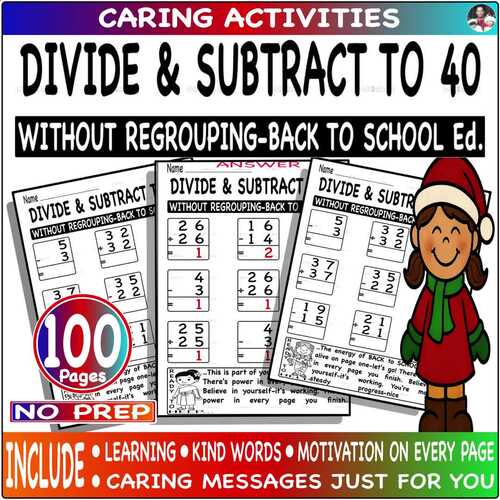 Division andSubtraction to 40 without regrouping Ready Plus Pack - BTS ...