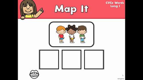 Say It Tap It Map It | Long Vowel Practice | CVCe Games by Angie Fish