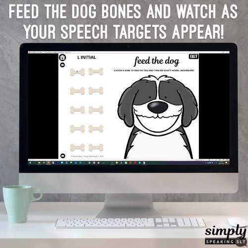 Digital Feed the Animal Articulation Game No Print Bundle Teletherapy ...