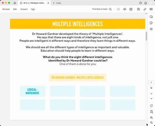 ESL Intermediate Multiple Intelligences Bundle by ESL Class Workshop