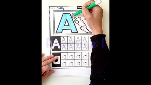 ALPHABET PRINTING PRACTICE A-Z by In the Land of Teaching | TPT