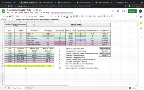 ABA Business: CPT Code and Units Generator by ATLAS ABA Materials