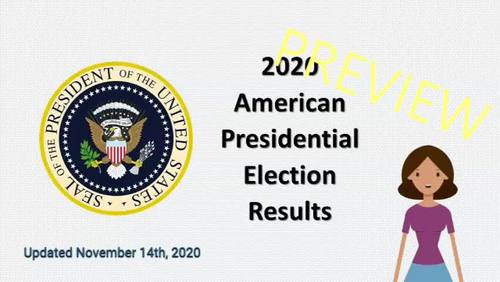 Election RESULTS UPDATED | Boom Cards | 2020 US Presidential Election ...