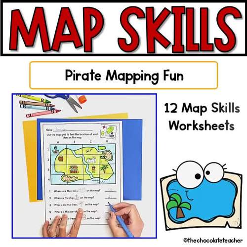 Map Skills Cardinal Directions Map Key Pirate Craft Social Studies ...