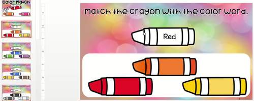 Colors matching - Digital ONLINE Google Classroom Distance Learning ...