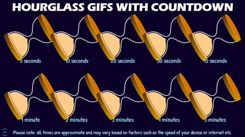 Hourglass Timer GIFs with Countdown - Animated GIFs Clipart – Orange sand timers