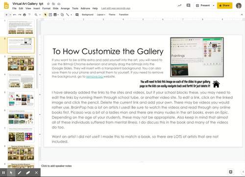 Famous Artists Nonfiction book + VIRTUAL ART MUSEUM for distance learning