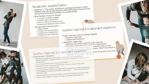 Foster Care & Adoption PowerPoint & Notes | Child Development | FCS, FACS