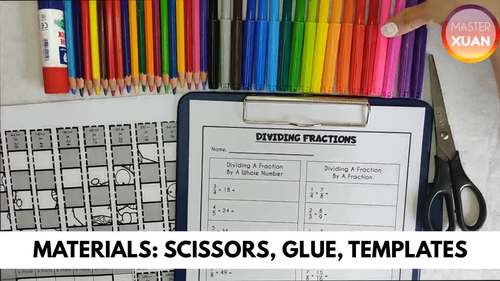 Dividing Fractions Hands On Activities, Halloween Monster Crafts, 5th ...