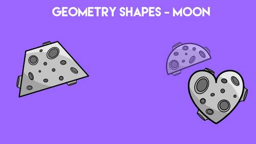 Shapes Worksheet | Moon Shapes by Asa Jomard - Think Dive | TPT