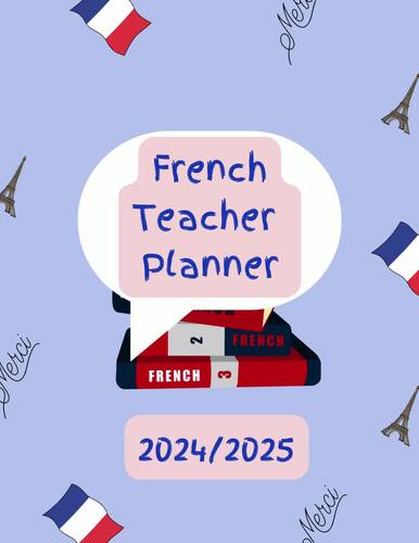 French Teacher Planner Printable PDF by Worksheet Whisperer | TPT
