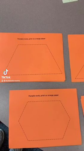 Pumpkin Shape Craft for Kindergarten Spookly the Square Pumpkin Book ...