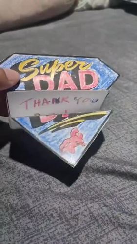 Father's Day Card Crafts Activities Super Dad by LittleMons | TPT