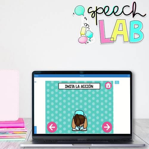 Spanish Boom Cards Animated Actions - Verbos Animados - Distance Learning