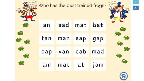 "Frog Circus" - Fry High-Frequency by Orton-Gillingham Troll Games