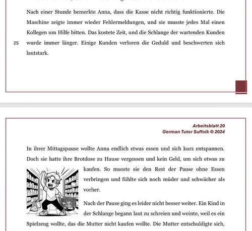 Reading Text German - Lesetext Deutsch - Präteritum - Simple Past