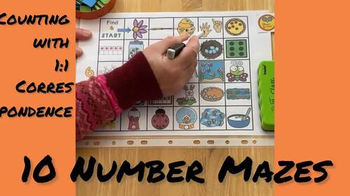 10 Number Mazes - Count & Subitize Fun Math Activities for PreK ...