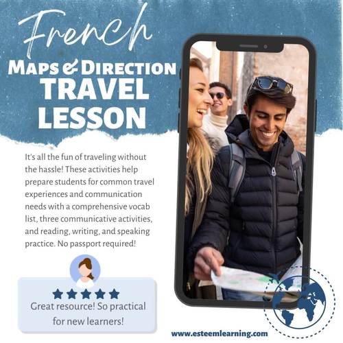 French Travel Lesson - Understanding & Giving Directions by Esteem Learning