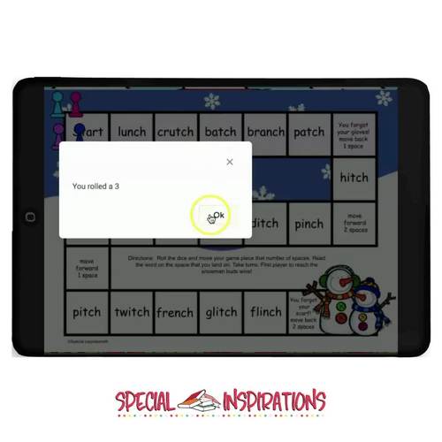 CH or TCH Winter Board Games (Orton-Gillingham Based) | Print & Digital