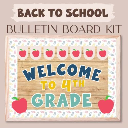 Back to School Bulletin Board Kit by Crafted By Ally TPT | TPT
