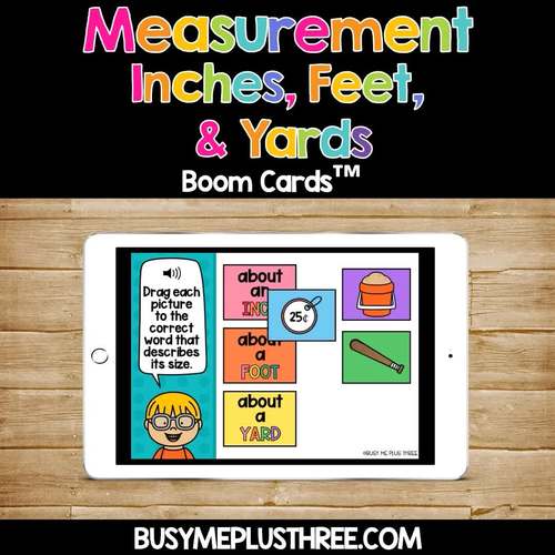 Estimating Measurement Boom Cards™ Inches | Feet | Yards Digital Activity