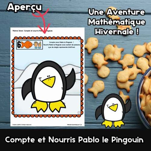 Hiver. Compte et nourris Pablo le Pingouin | TPT