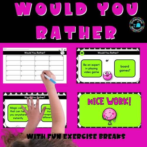 WOULD YOU RATHER interactive PowerPoint Game. by Oceanview Resources