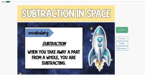 2-Digit Subtraction in Space Boom Cards // With and Without Regrouping