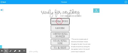 Ready for Anything Story Grammar Review Boom Card Deck by Seldom Speechless
