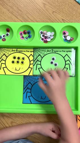 Spider Eyes Counting 1-20 Math Task Cards by Mrs Jackson's Little Learners