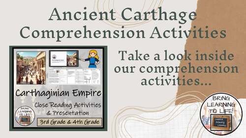 Carthaginian Empire Close Reading Comprehension Activities | 3rd & 4th ...