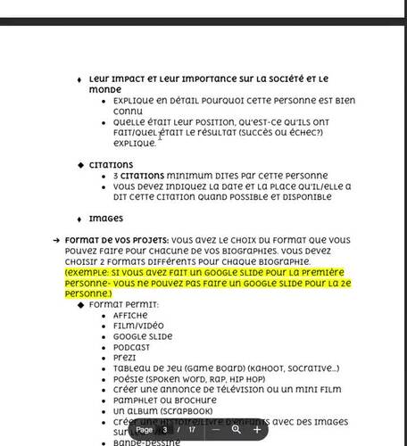 Black History Month Biography Project in French en Francais | TPT