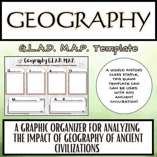 Geography Graphic Organizer for World History. Blank Template: Use For ...
