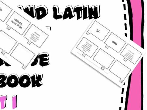 Greek and Latin Root Interactive Notebook Activity by Teach Travel Learn