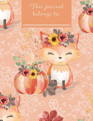 Adorable Autumn Fall Journal with Prompts by Printastic by Shannon