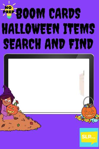BOOM CARDS Halloween Items Search and Find by SLPstyle | TPT