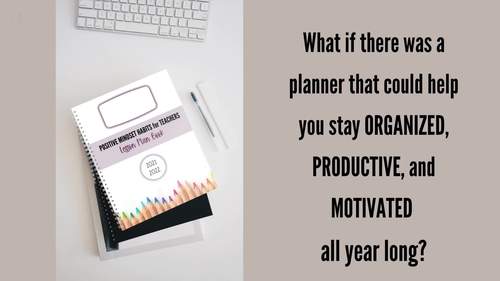 Positive Mindset Habits Lesson /Life Planner for Teachers (with Google ...
